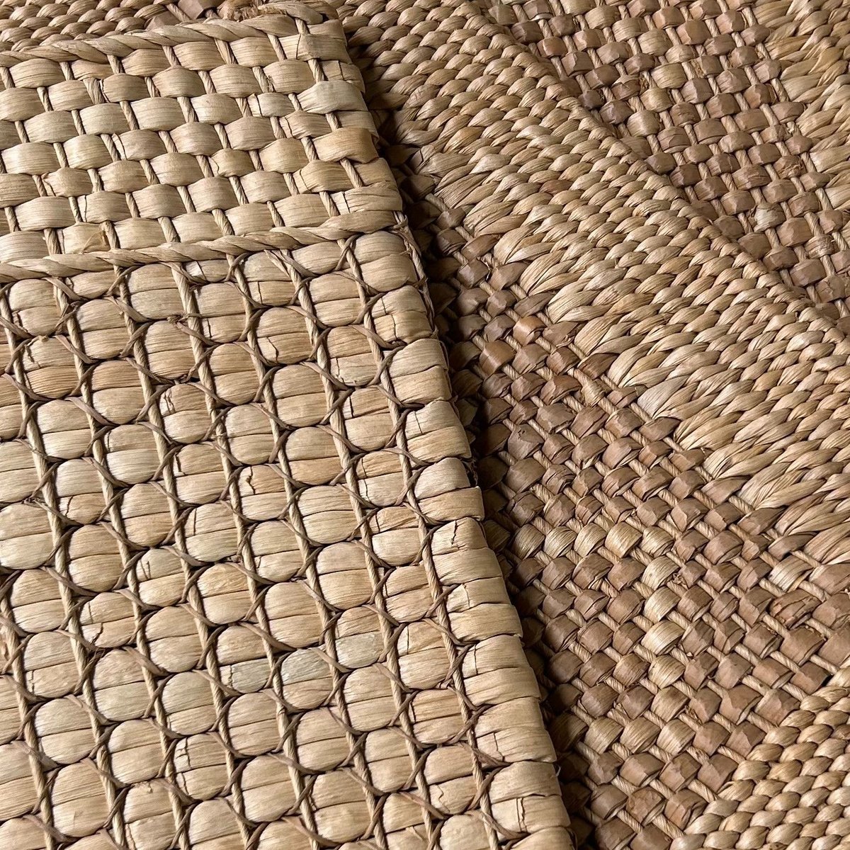 Japanese Woven Straw Zabuton, 1980s, Set of 3 for sale at Pamono