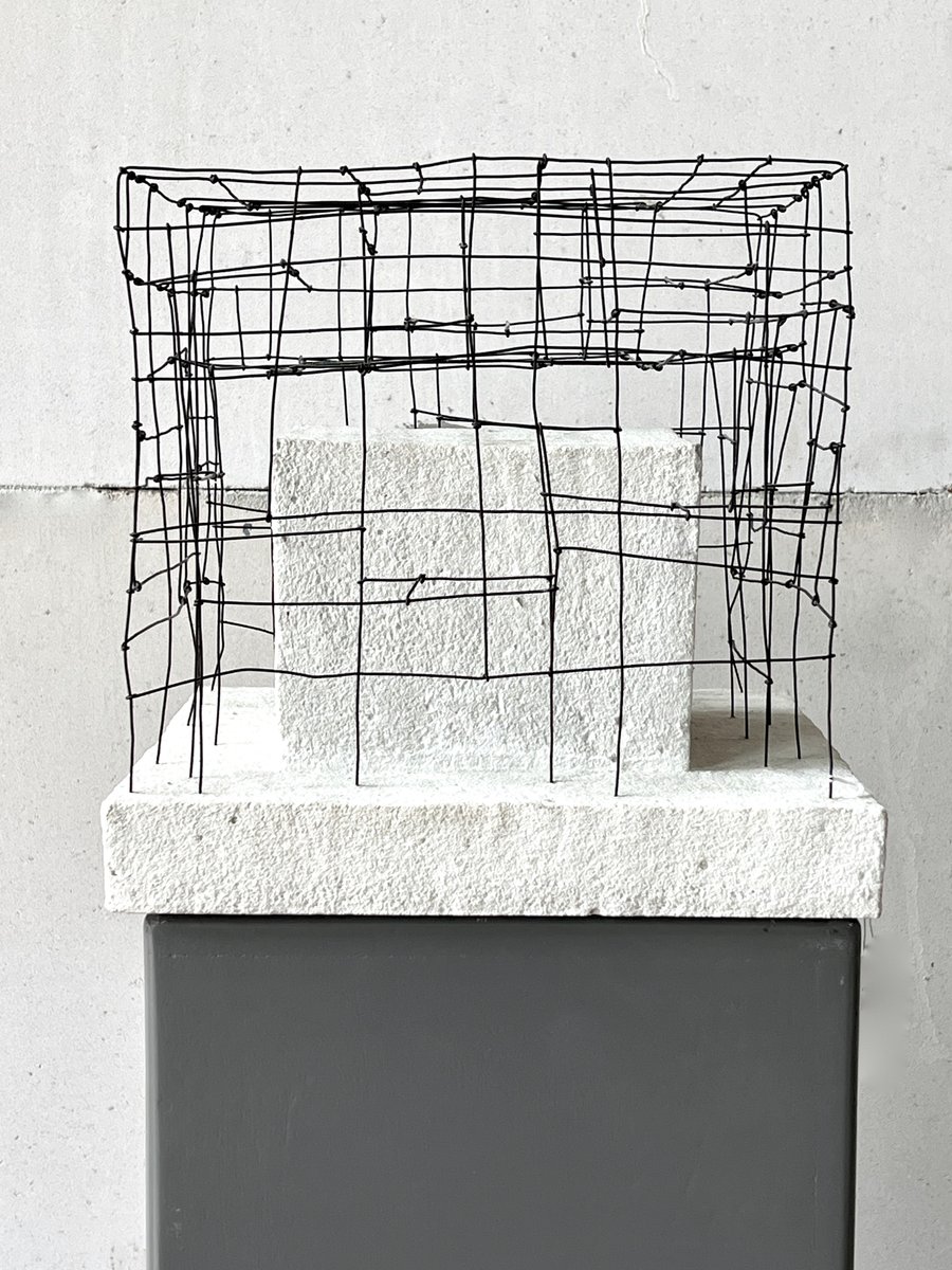 Dutch Artist, Art Object, 1980s, Metal & Stone for sale at Pamono