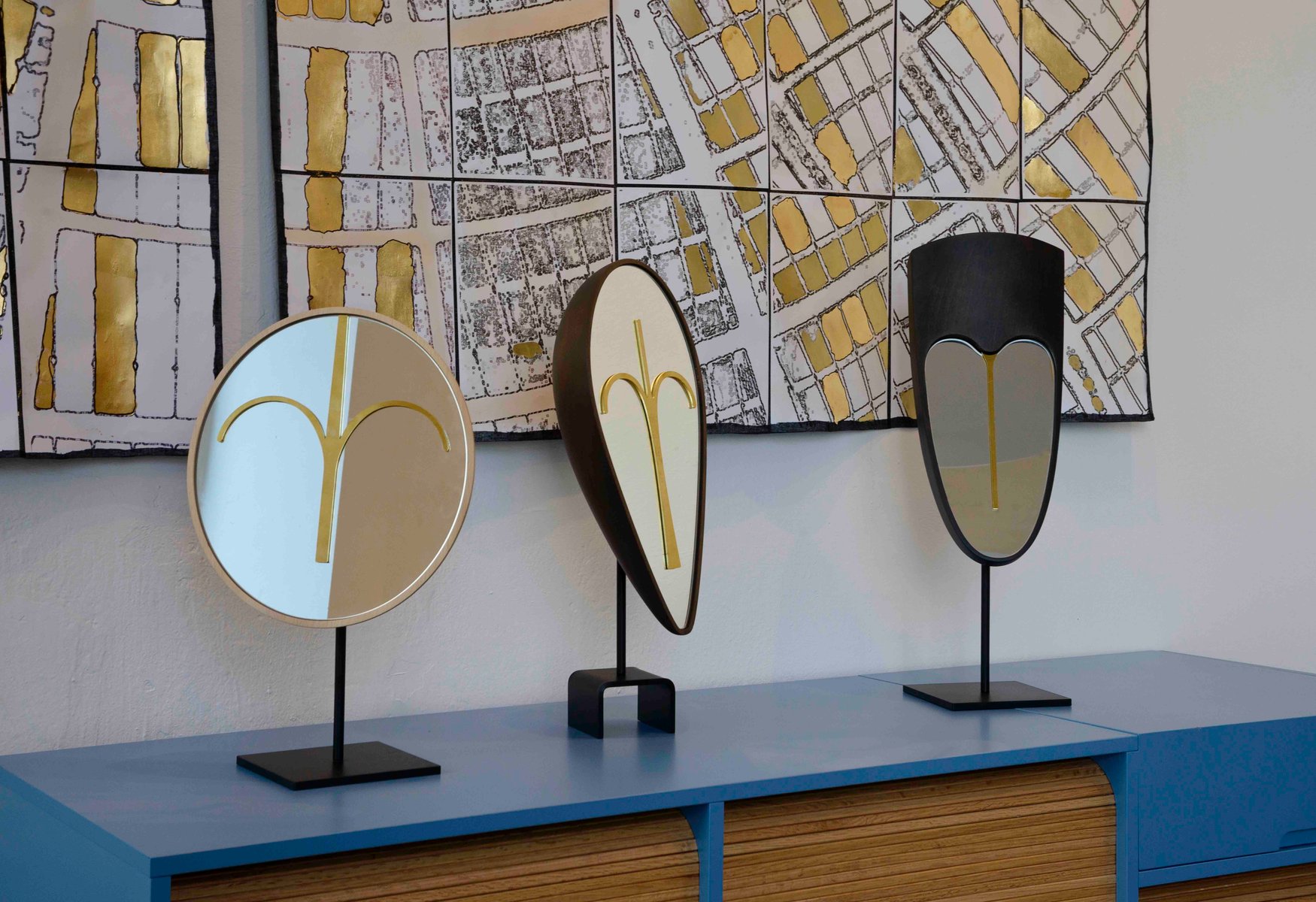 Eze Wise Mirror by Lorenza Bozzoli for Colé for sale at Pamono