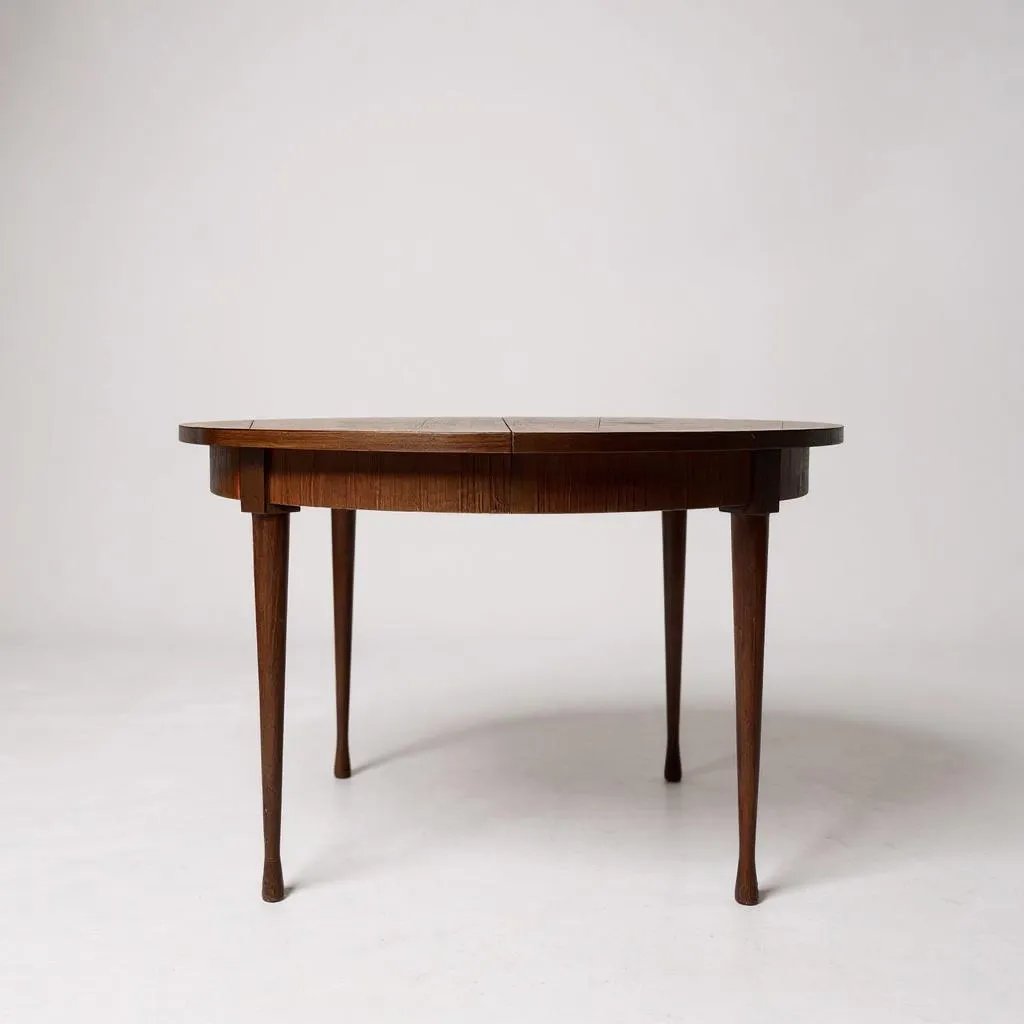 Scandinavian Round Table, 1970s for sale at Pamono