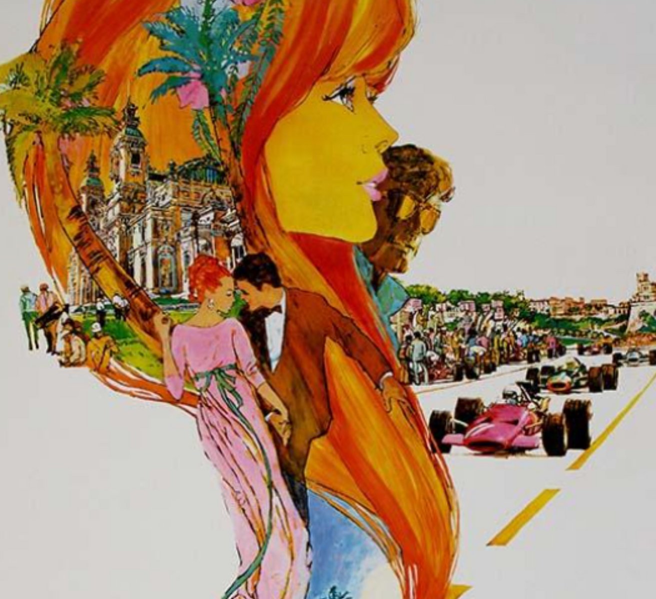 Original Monte Carlo Formel 1 Poster von Steve Carpenter, 1969 bei ...