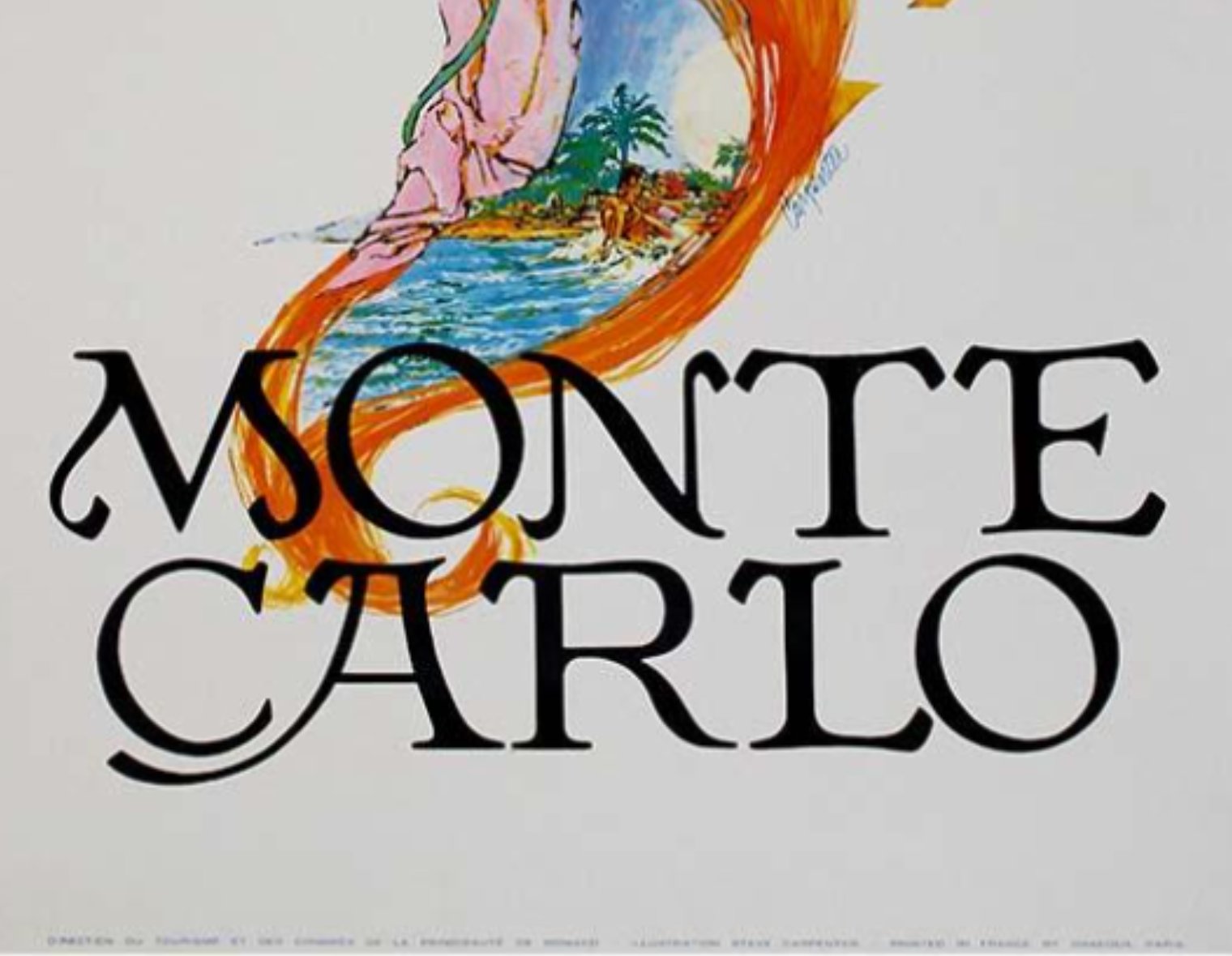 Original Monte Carlo Formel 1 Poster von Steve Carpenter, 1969 bei Pamono kaufen
