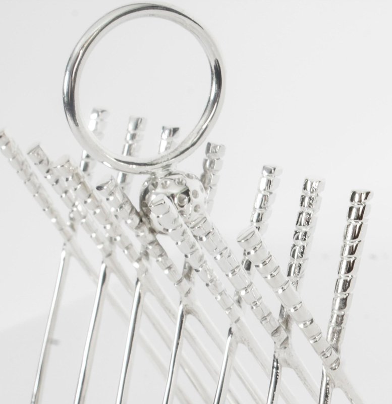 Vintage Silver Plated Letter Toast Rack for sale at Pamono