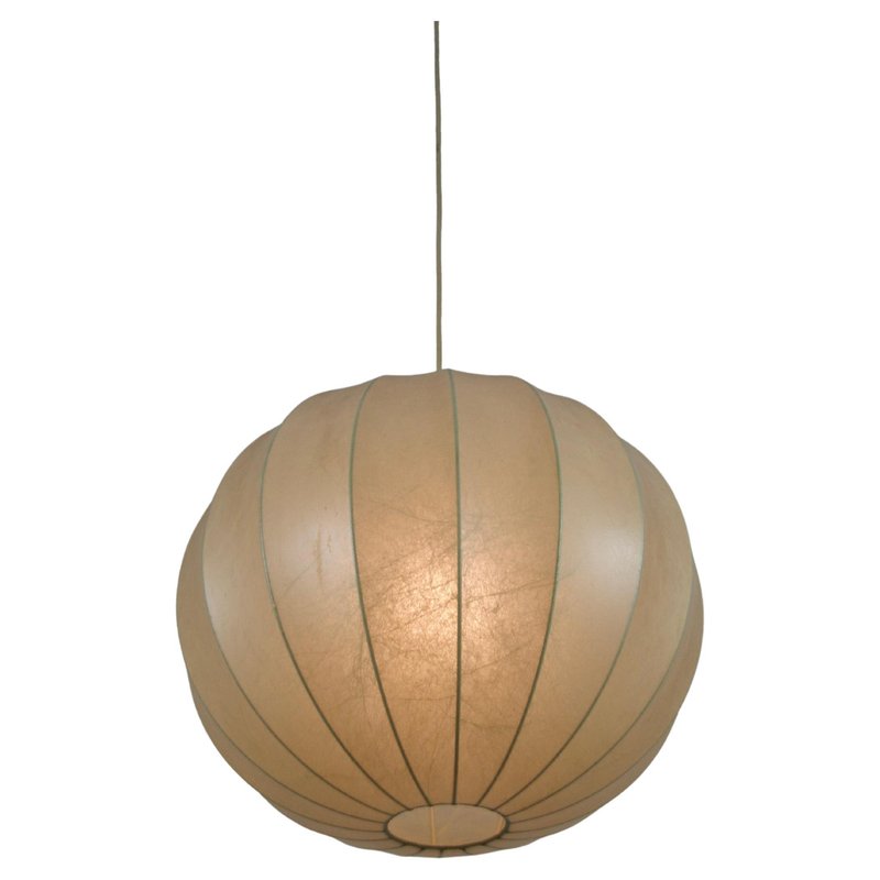 Mid-Century Modern Round Cocoon Pendant Lamp by Achille Castiglioni ...