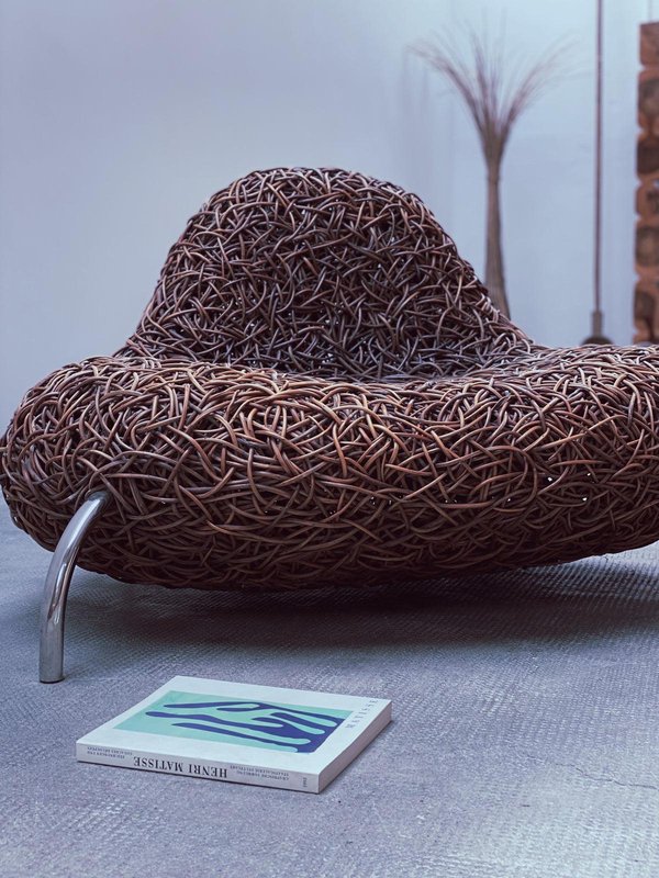 Rattan Wicker Nest Chair by Udom Udomsrianan & Planet 2001, Thailand ...