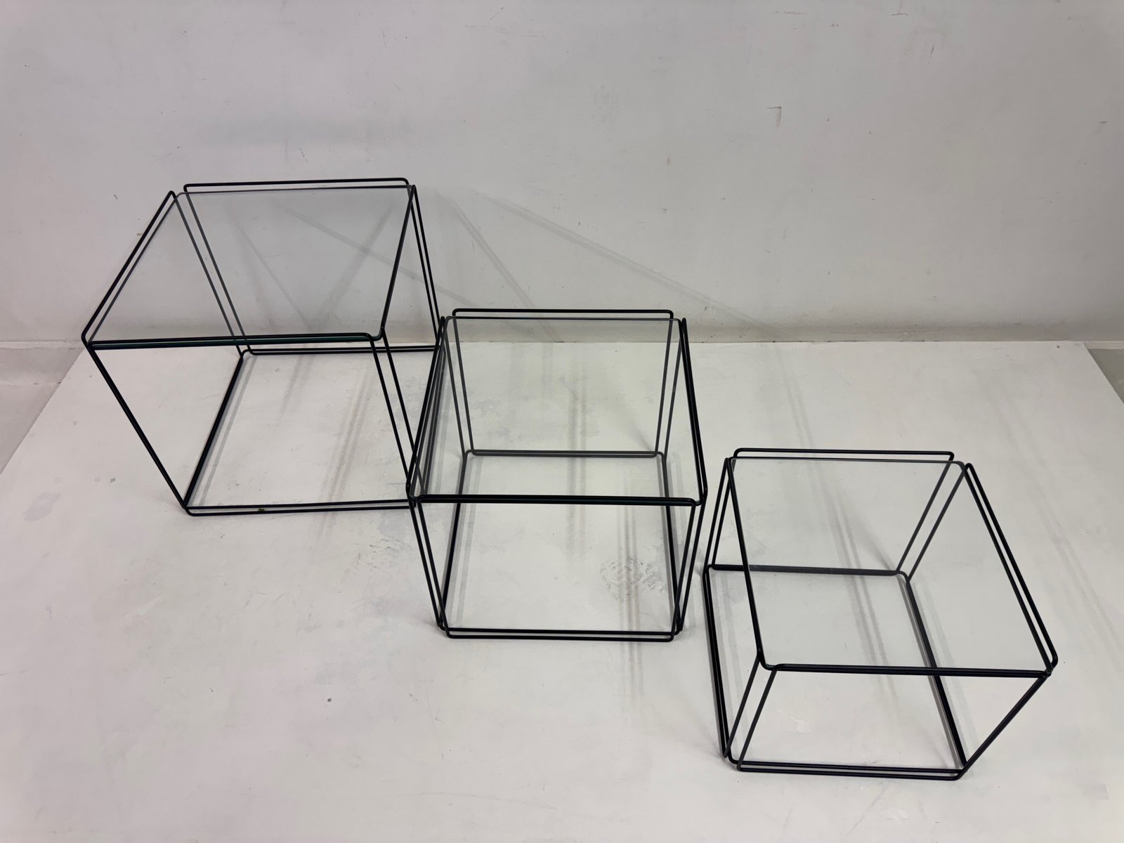 Nest of Isosceles Tables attributed to Max Sauze for Atrow, France ...