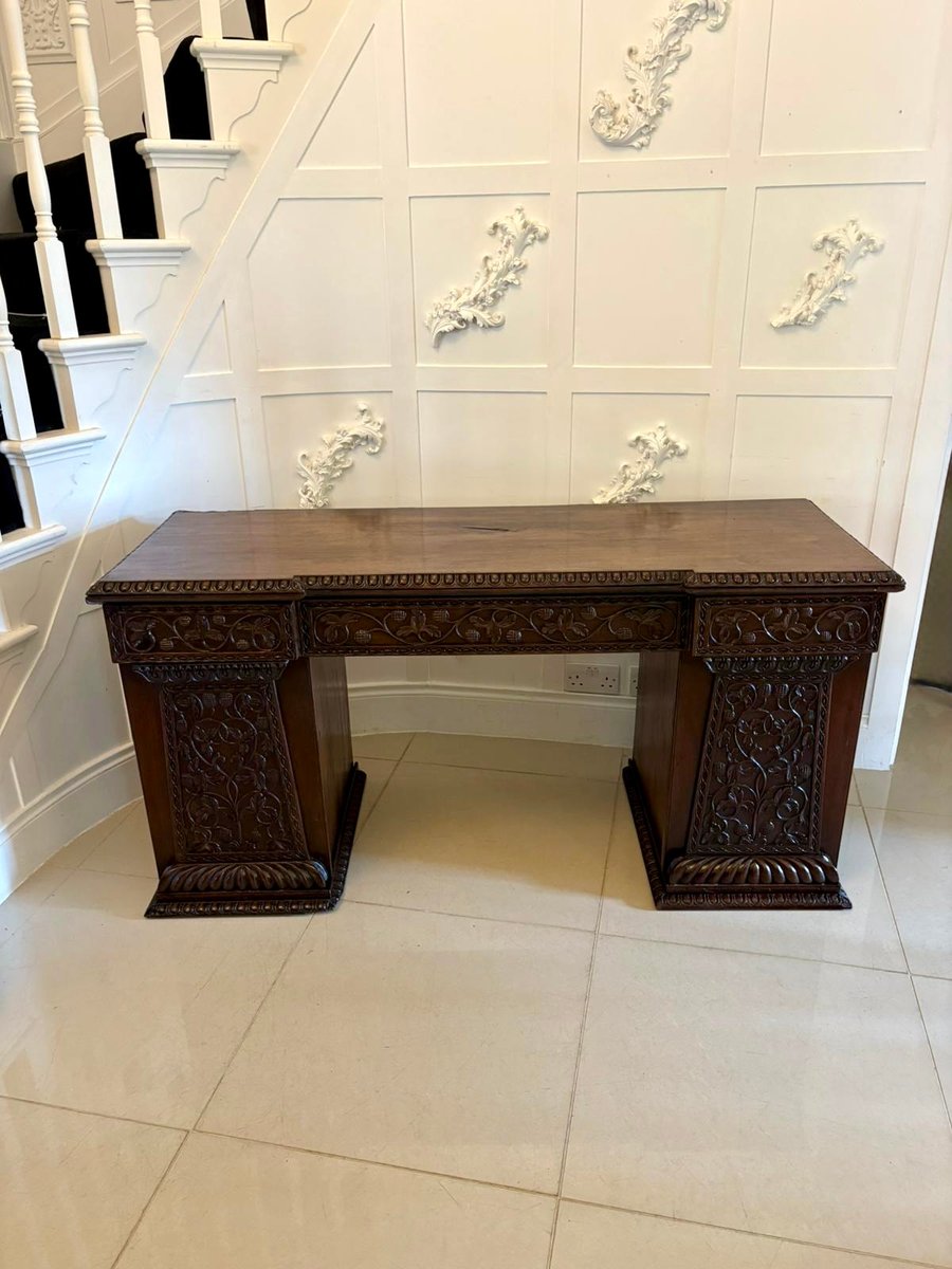 Small Antique Ornate Carved Sideboard, 1860 for sale at Pamono