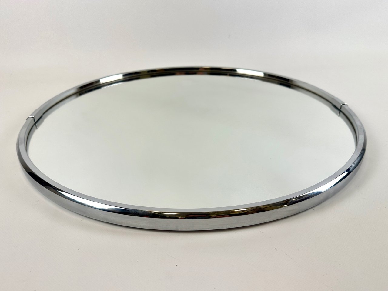 Mid-Century Modern German Chromed Round Wall Mirror from Planilux ...