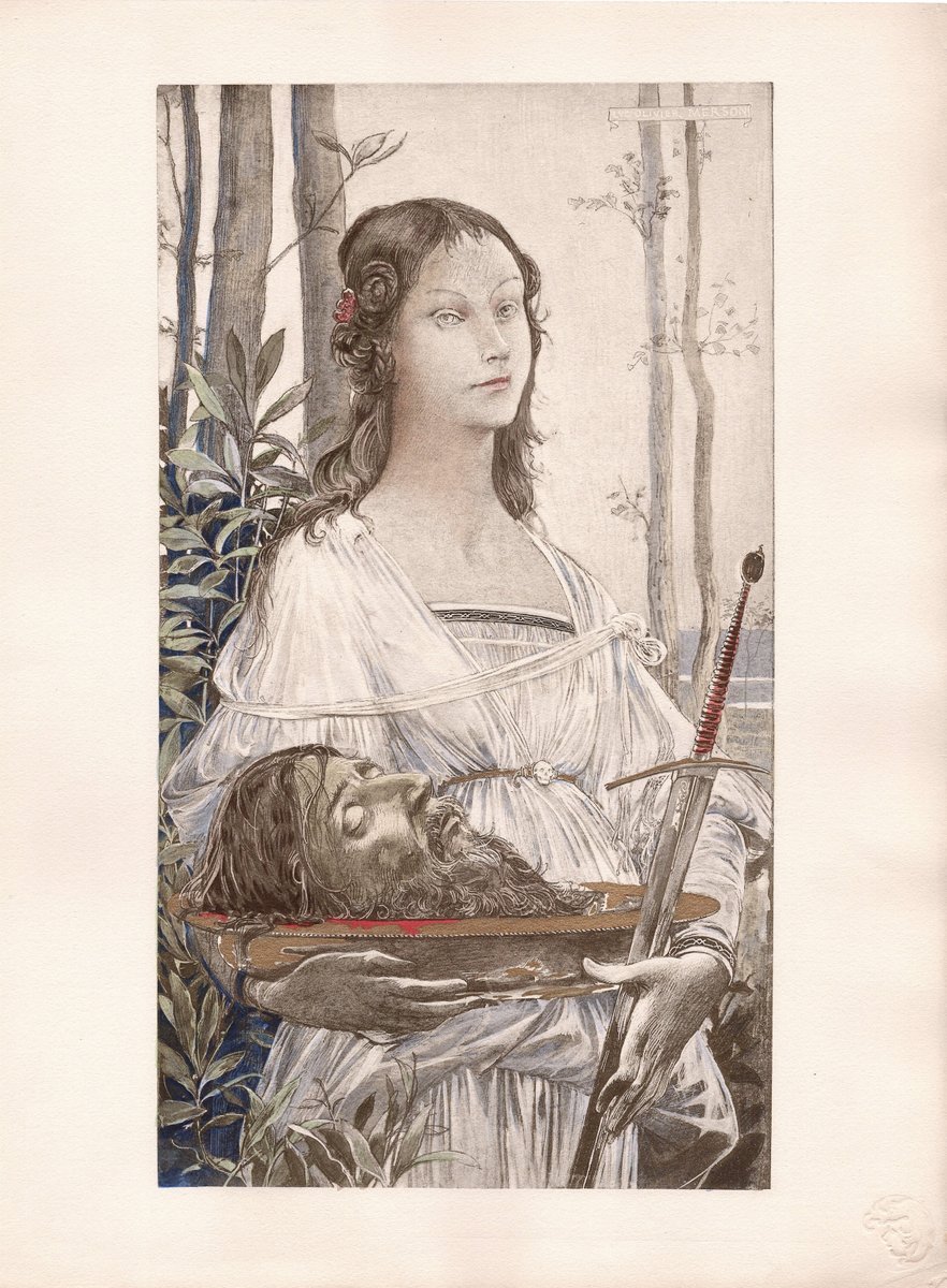 Luc-Olivier Merson, Salomé, 1898, Original Lithograph for sale at Pamono