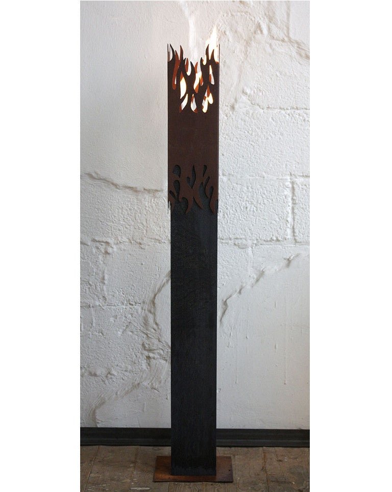 Dark Oak Column and Garden Torch Flame by Stefan Traloc for sale at Pamono