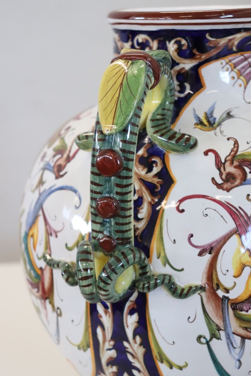 Ceramic Vase with Classical Decor from Faenza, Italy, 1950s for sale at ...