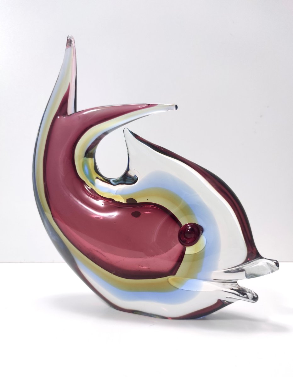 Vintage Purple Sommerso Murano Glass Vase by Poli for Seguso, 1950s for ...