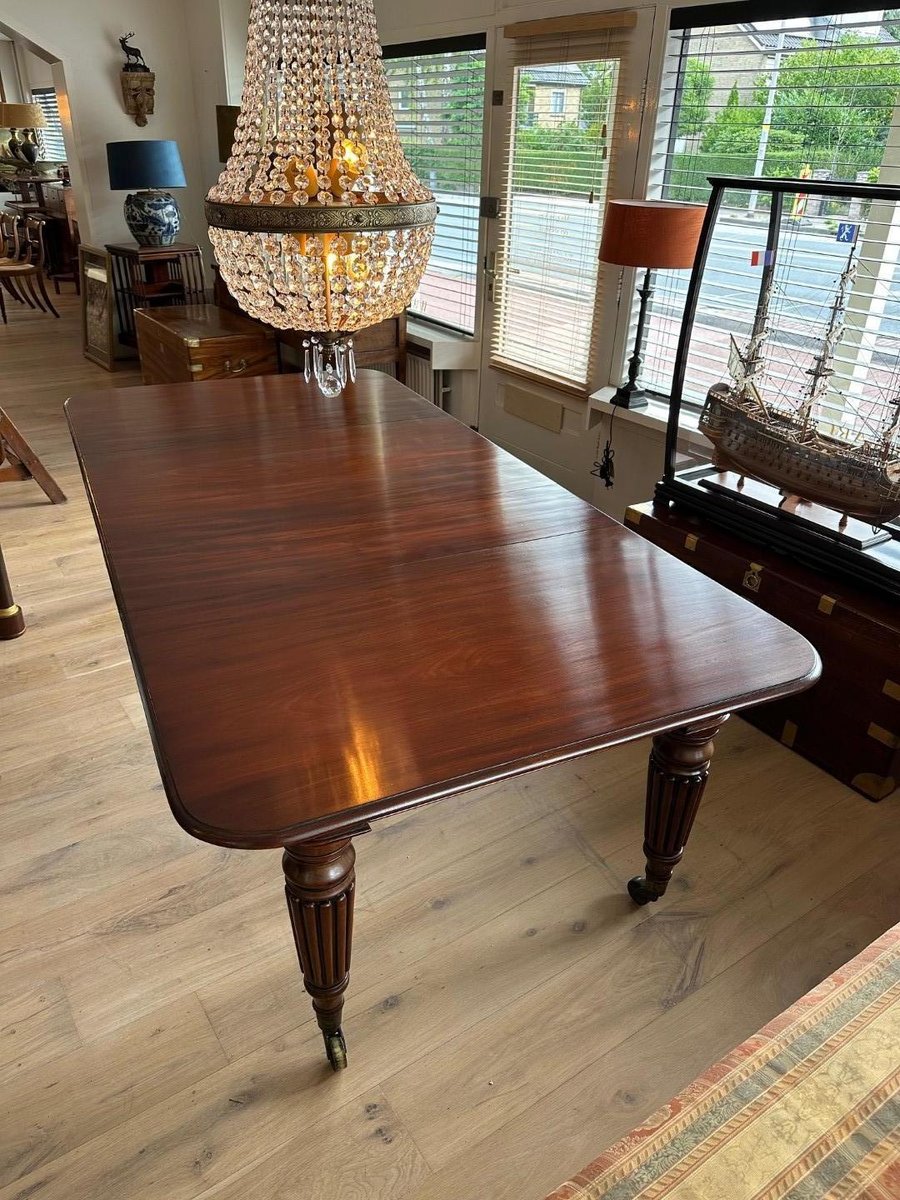 Large Antique Dining Table for sale at Pamono