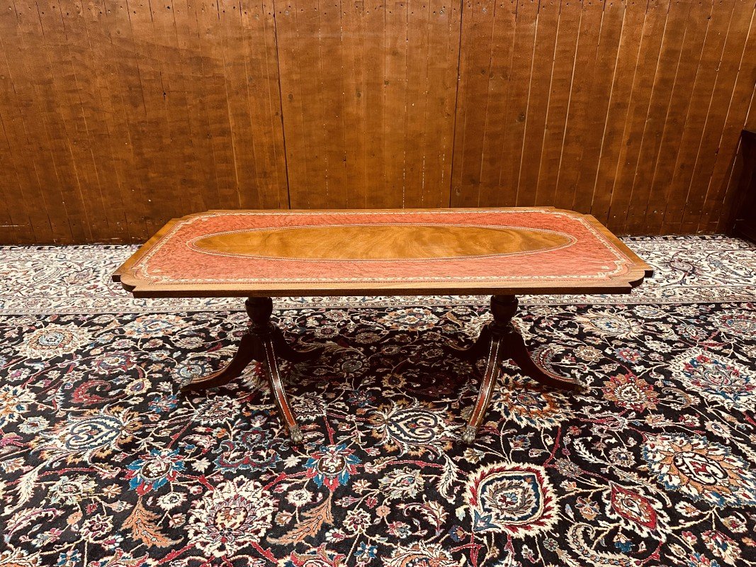 Antique English Chesterfield Coffee Table for sale at Pamono