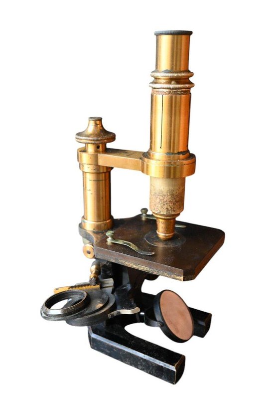 Antique Jena Microscope by Carl Zeiss, 1890s for sale at Pamono