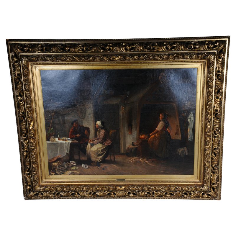 Hermann Pabst, The Return of the Sailor, Oil Painting, Framed for sale ...