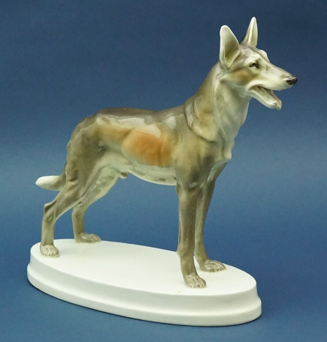 20th Century Ceramic Sculpture of Wolf Dog by Otto Petri for ...