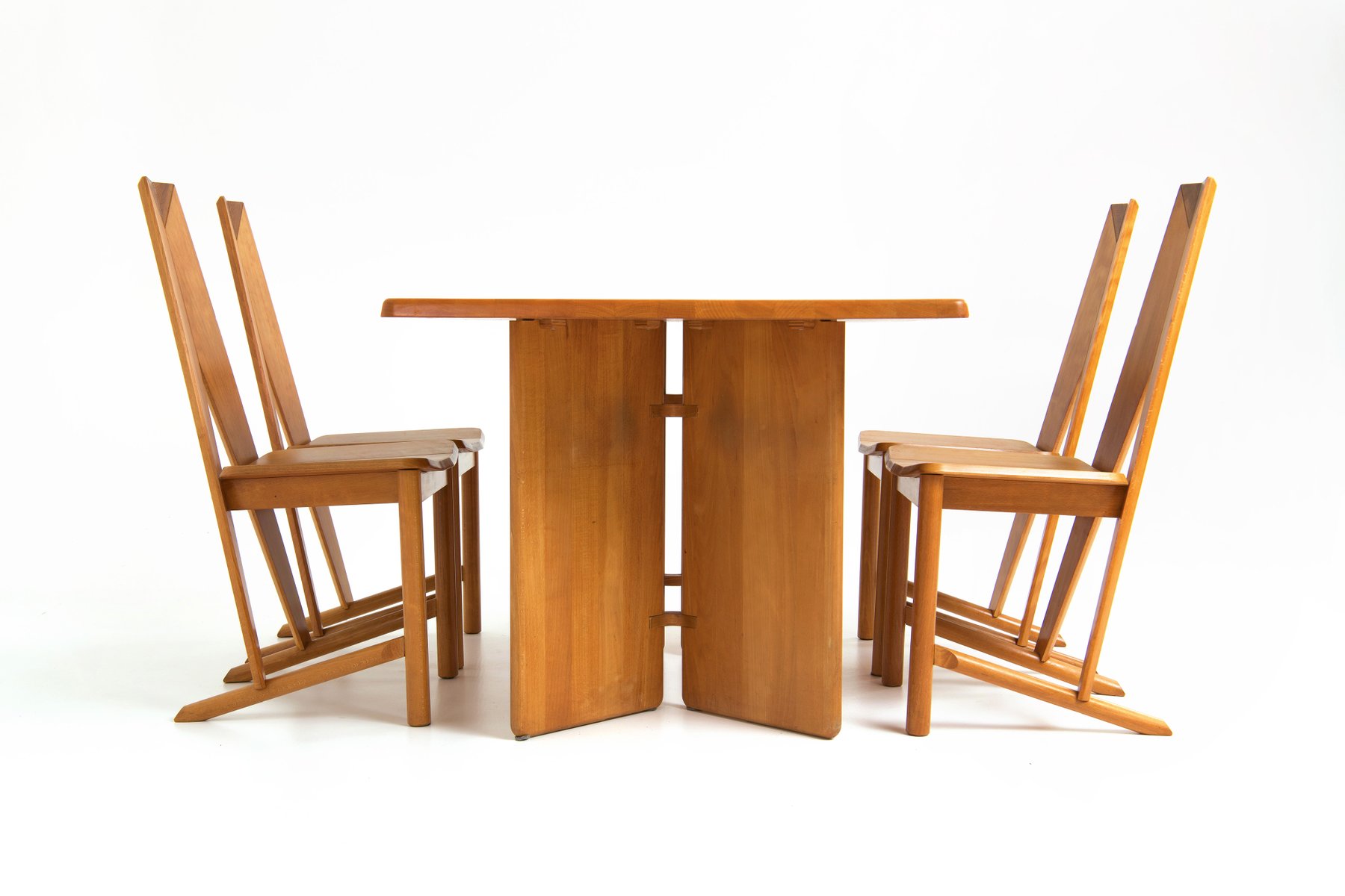 Vintage Dining Set by Soren Nissen & Ebbe Gehl, 1980s, Set of 5 for ...