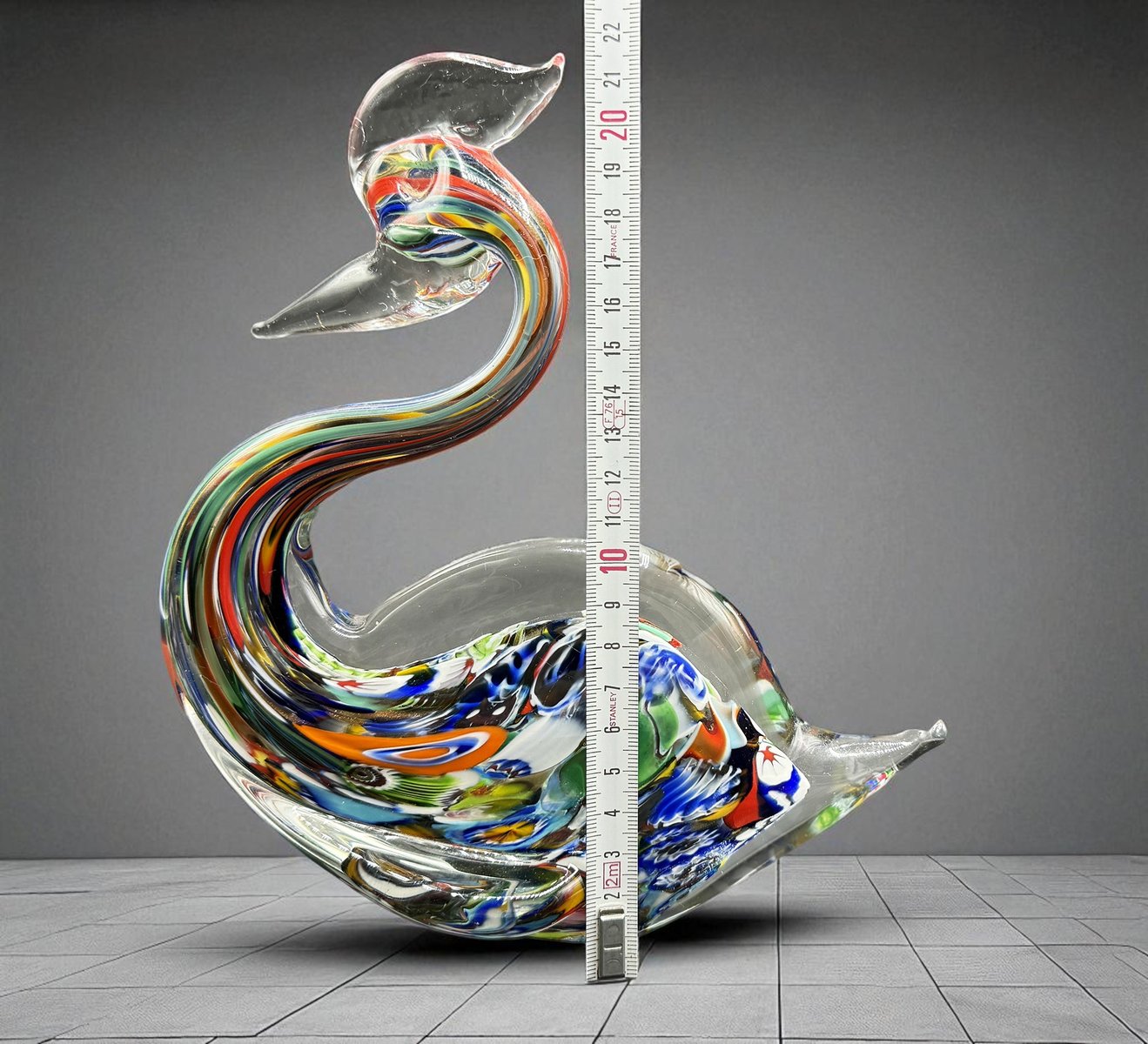 Murano Duck Sculpture with Colored Murrine in Blown Glass for sale at ...
