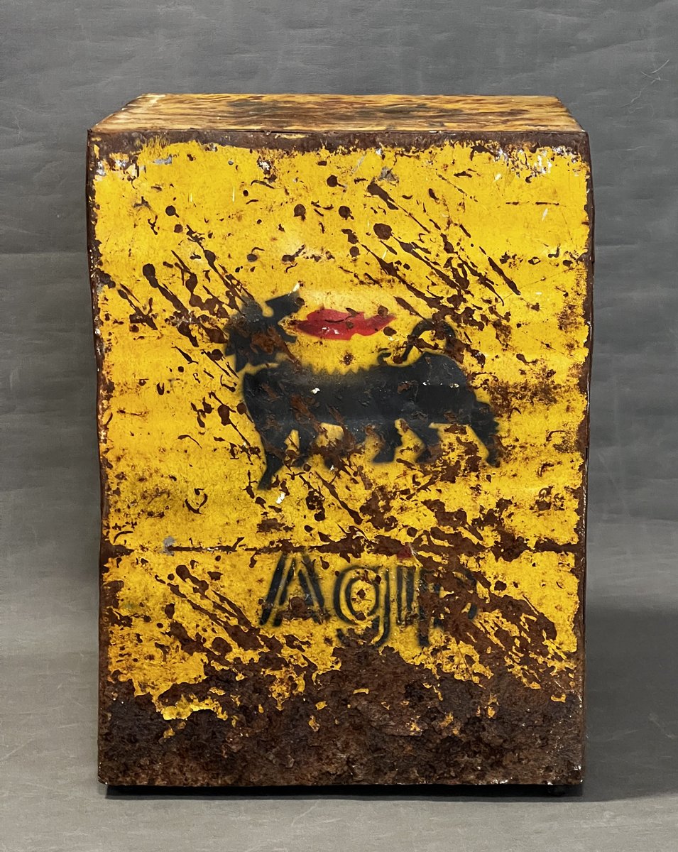 Jerry Can Motor Oil Can from Agip, 1930s for sale at Pamono