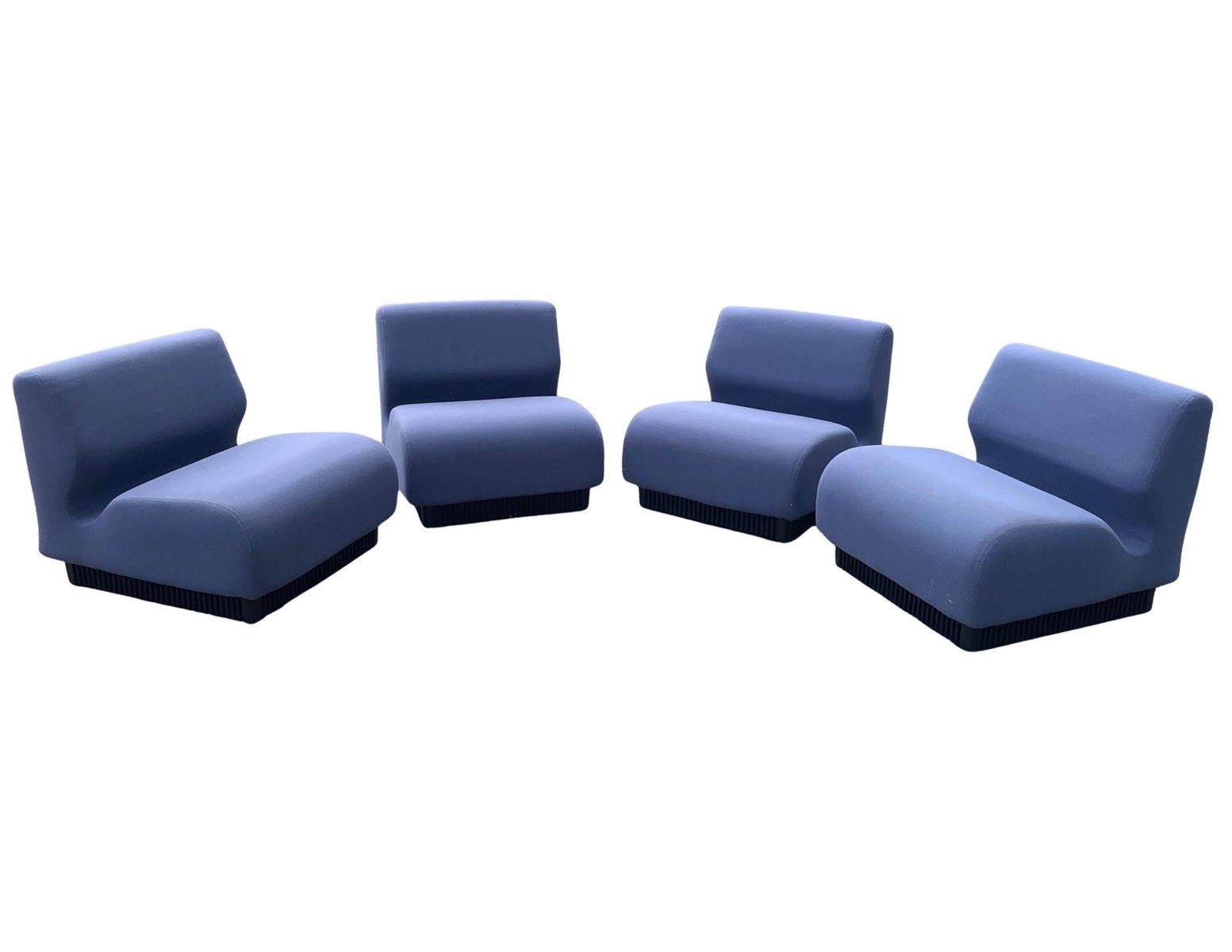 Modular Seating in Blue Wool by Don Chadwick for Herman Miller, 1991 ...