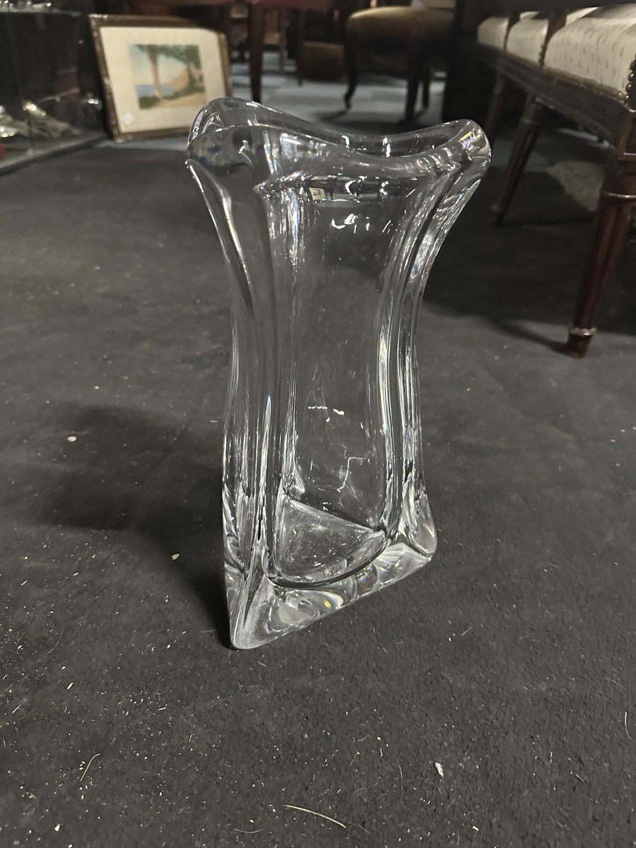 Daum Crystal Vase, 1950s for sale at Pamono