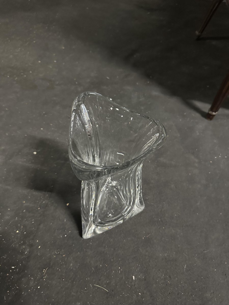 Daum Crystal Vase, 1950s for sale at Pamono