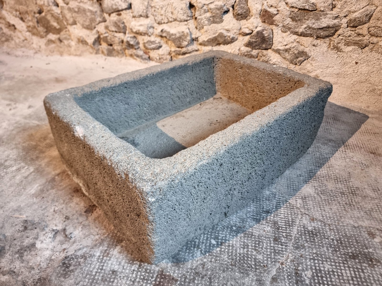 Antique French Volvic Stone Trough Water Basin, Puy-de-Dôme, 18th ...