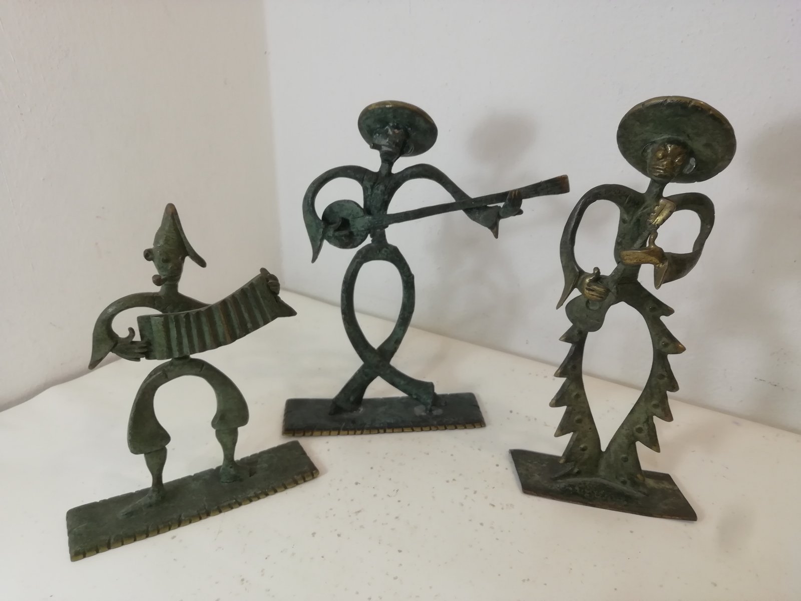 Vintage Brass Band, Italy, 1950s, Set of 3 for sale at Pamono