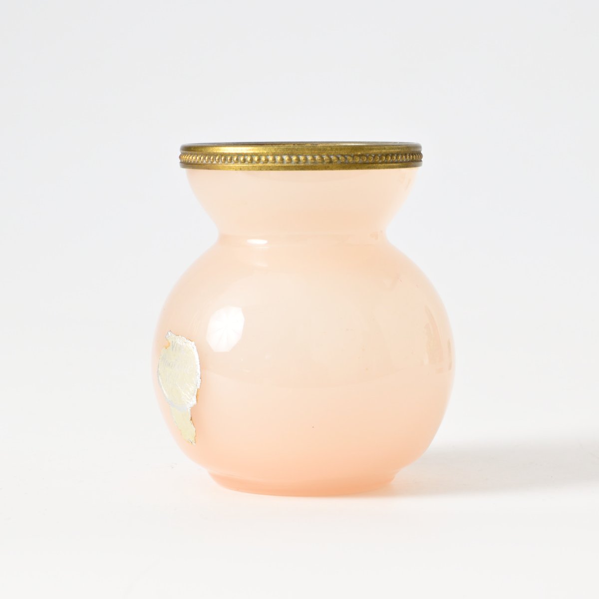 Italian Pink Opaline Glass Vase by Vincenzo Nason, 1960s for sale at Pamono