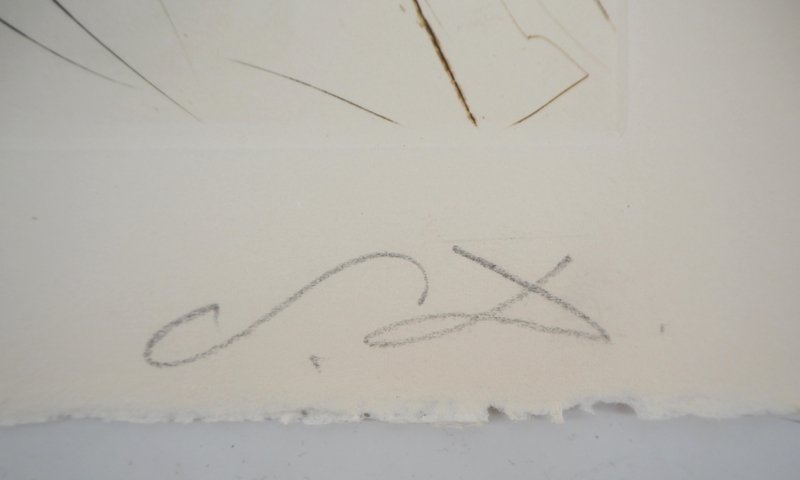 Salvador Dali, The Surrealist King, 1970, Original Signed Etching for ...