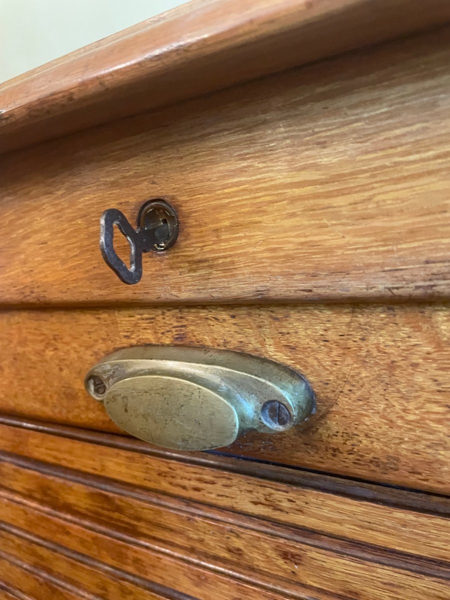 Art Deco Roller Shutter Cabinet, 1930 for sale at Pamono