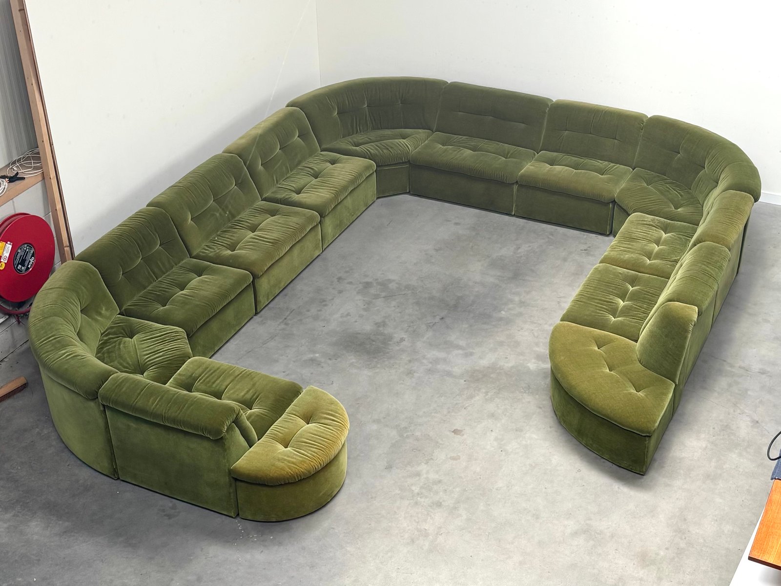 Vintage Modular Lounge Sofa, 1970s, Set of 13 for sale at Pamono