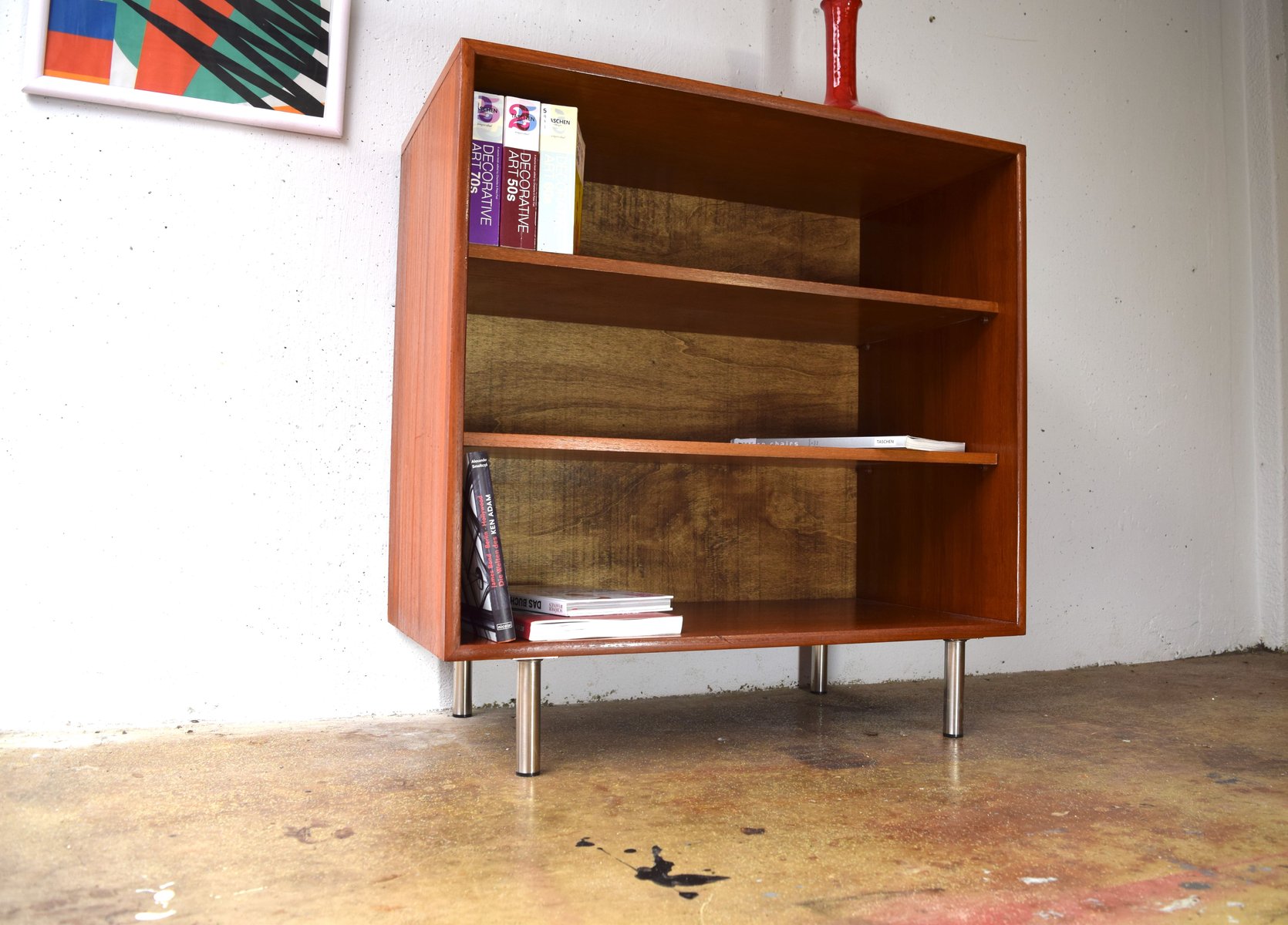 Vintage Teak Bookcase, 1960 for sale at Pamono