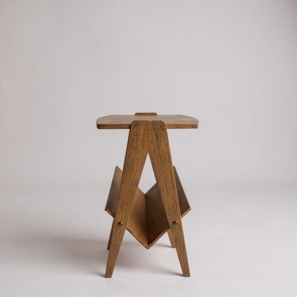 Vintage Magazine Rack, 1970s for sale at Pamono