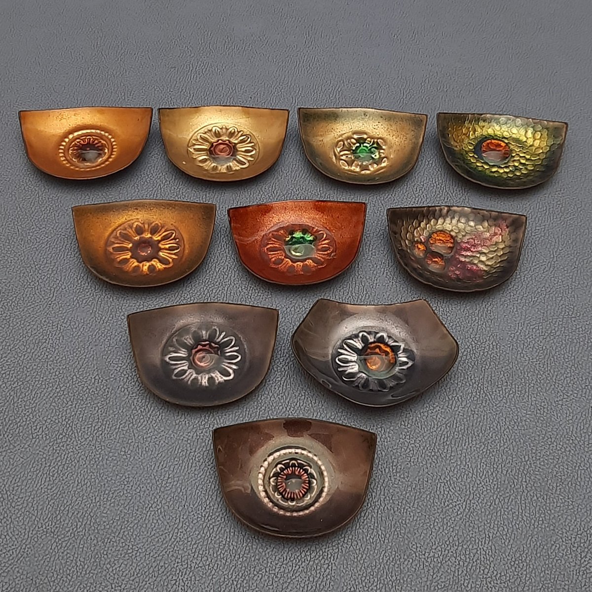 Enamelled Copper Sculptures from Studio Laurana Pesaro, 1960s, Set of ...