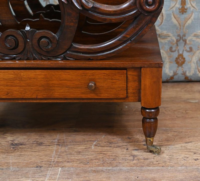 William IV Canterbury Mahogany Magazine Rack for sale at Pamono