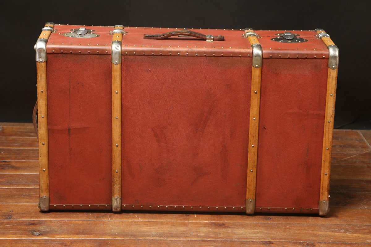 Vintage Curved Cabin Trunk, 1920s for sale at Pamono