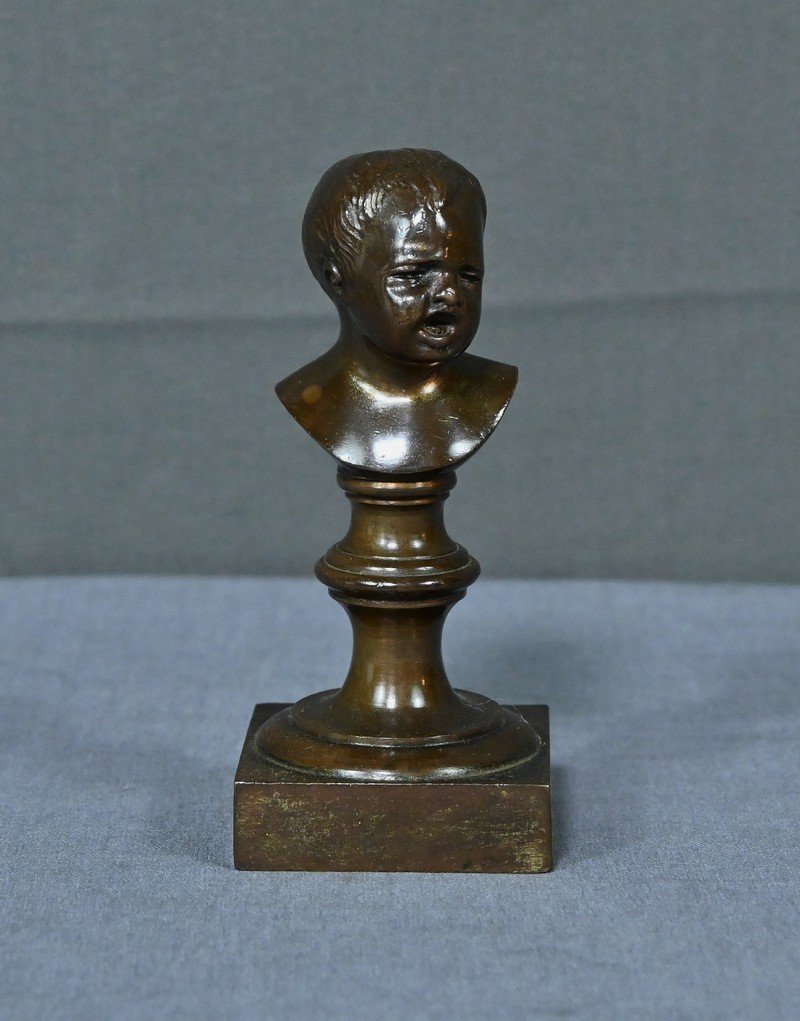 Bronze Jean Qui Pleure Statuette after J-A. Houdon, Late 19th Century ...