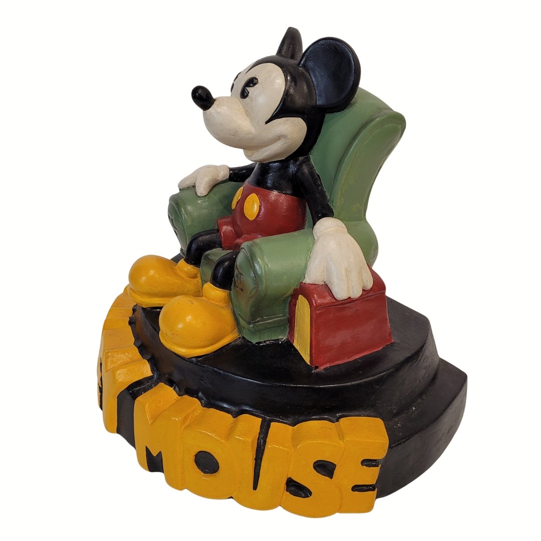 Vintage Ceramic Mickey Mouse in His Reading Chair from Demons ...