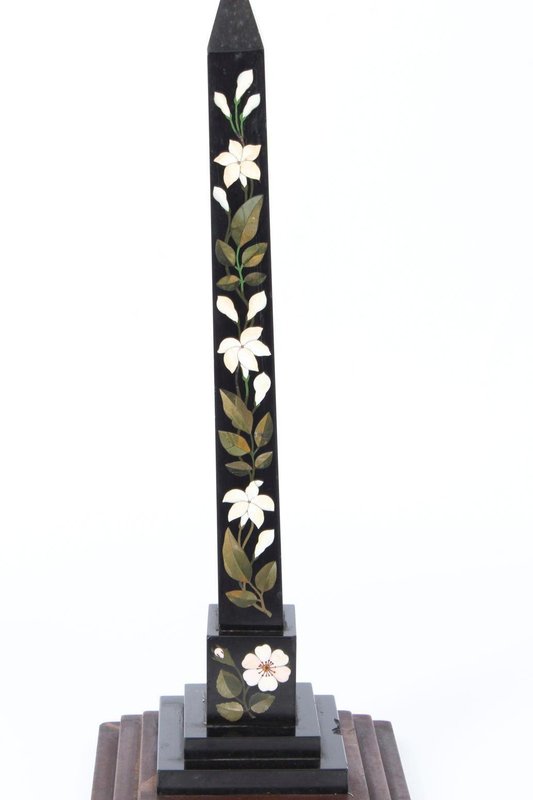 Antique Victorian Ashford Pietra Dura Marble Obelisk, 1800s for sale at ...
