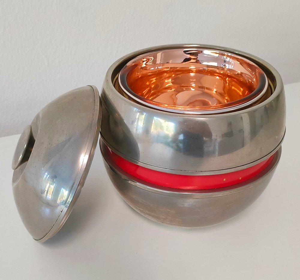Vintage Ice Bucket by Aldo Tura for Macabo Italia, 1970s for sale at Pamono