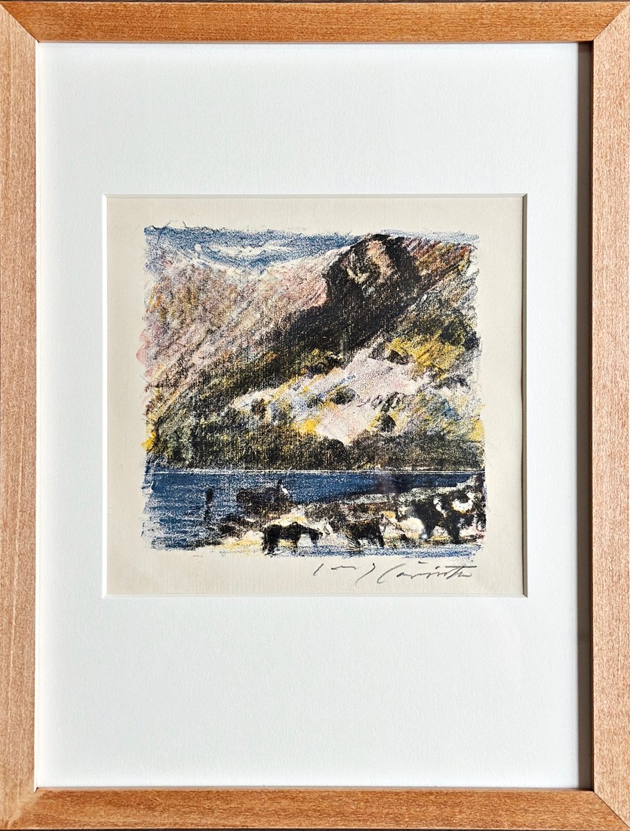 Lovis Corinth, Bergsee, 1923, Color Lithograph, Hand-Signed for sale at ...