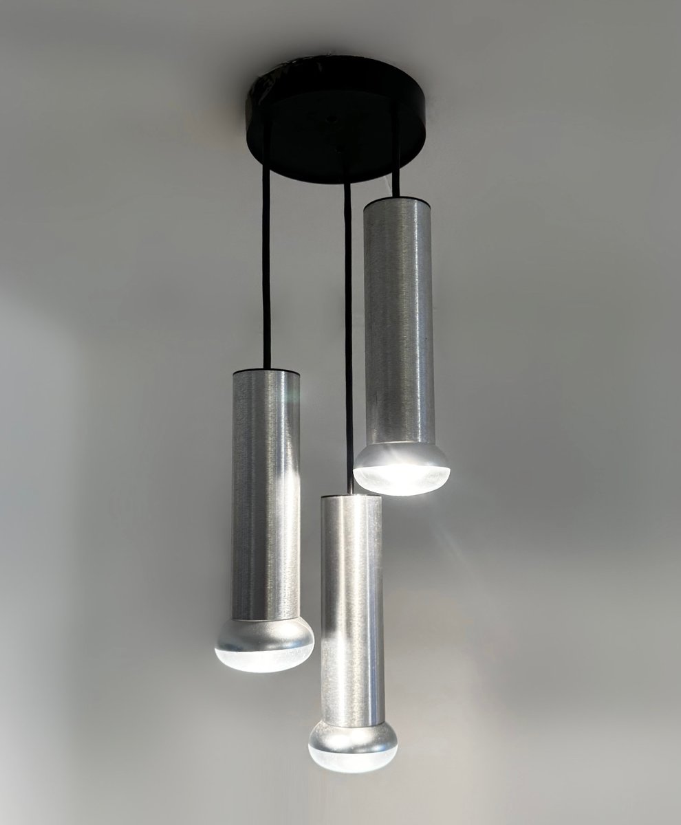Mid-Century Modern Tubular Steel Trio Ceiling Light by Carl Thore, 1960 ...