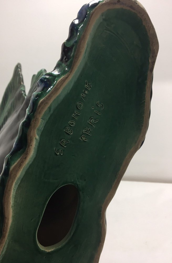 Santiago Rodriguez Bonome, French Fish Sculpture, 1950s, Ceramic for ...