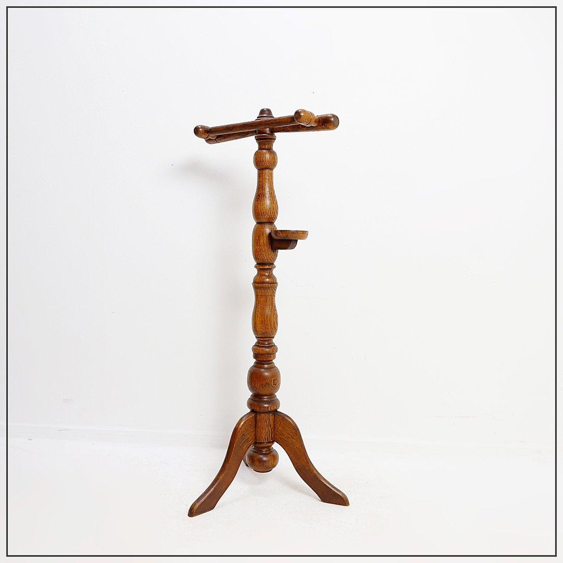 Vintage Turned Wood Valet Stand for sale at Pamono