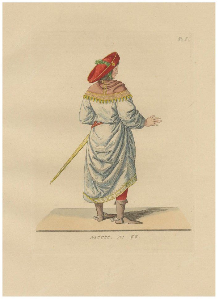 Renaissance Courtier, 1845, Paper for sale at Pamono
