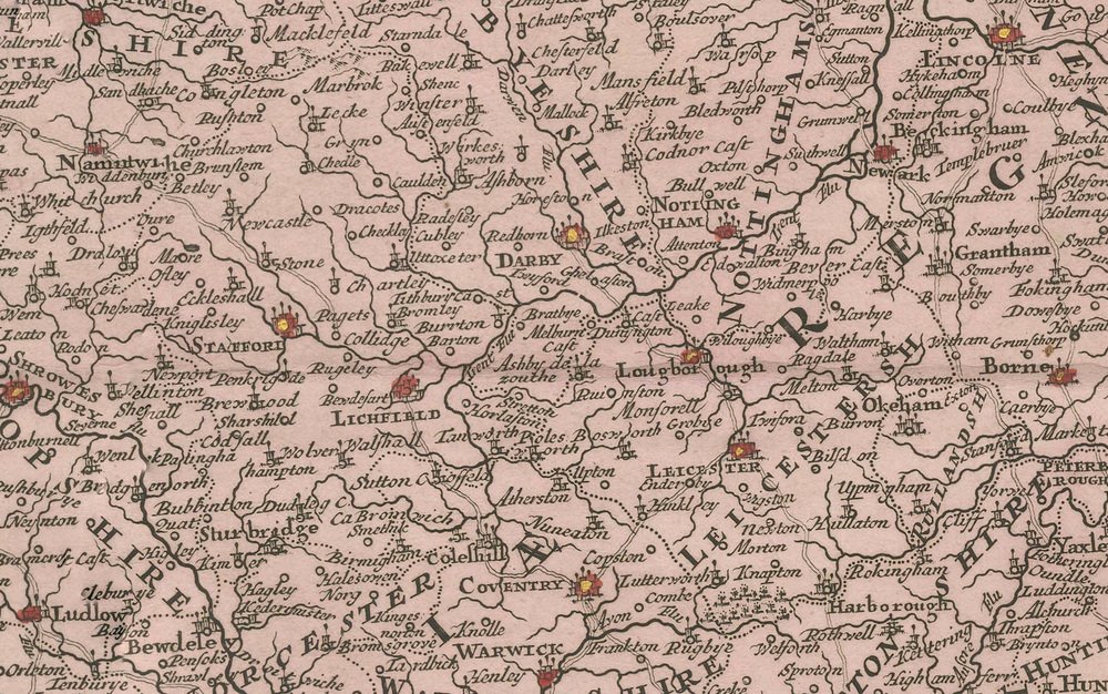Map of England by Nicolaes Visscher II, 1690 for sale at Pamono