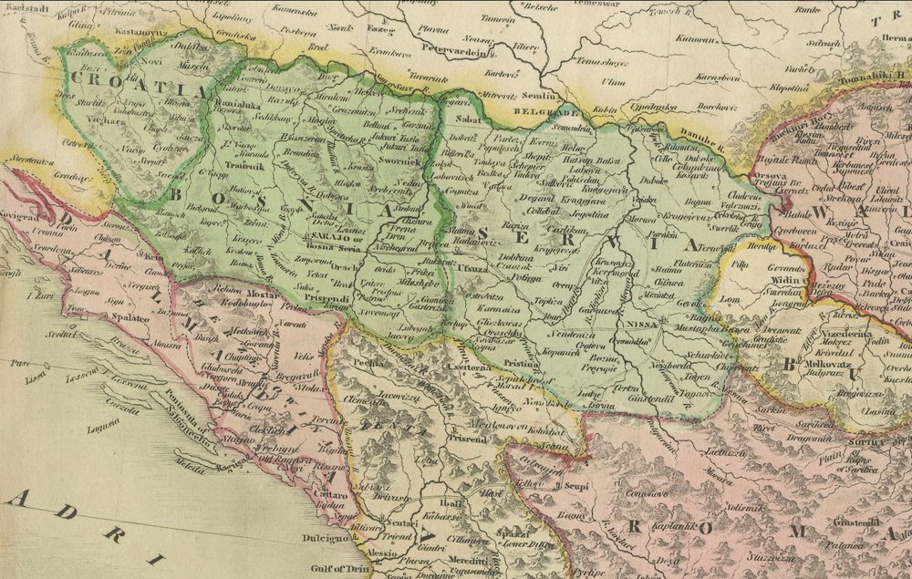 Map of Turkish Dominions in Europe, 1813 for sale at Pamono
