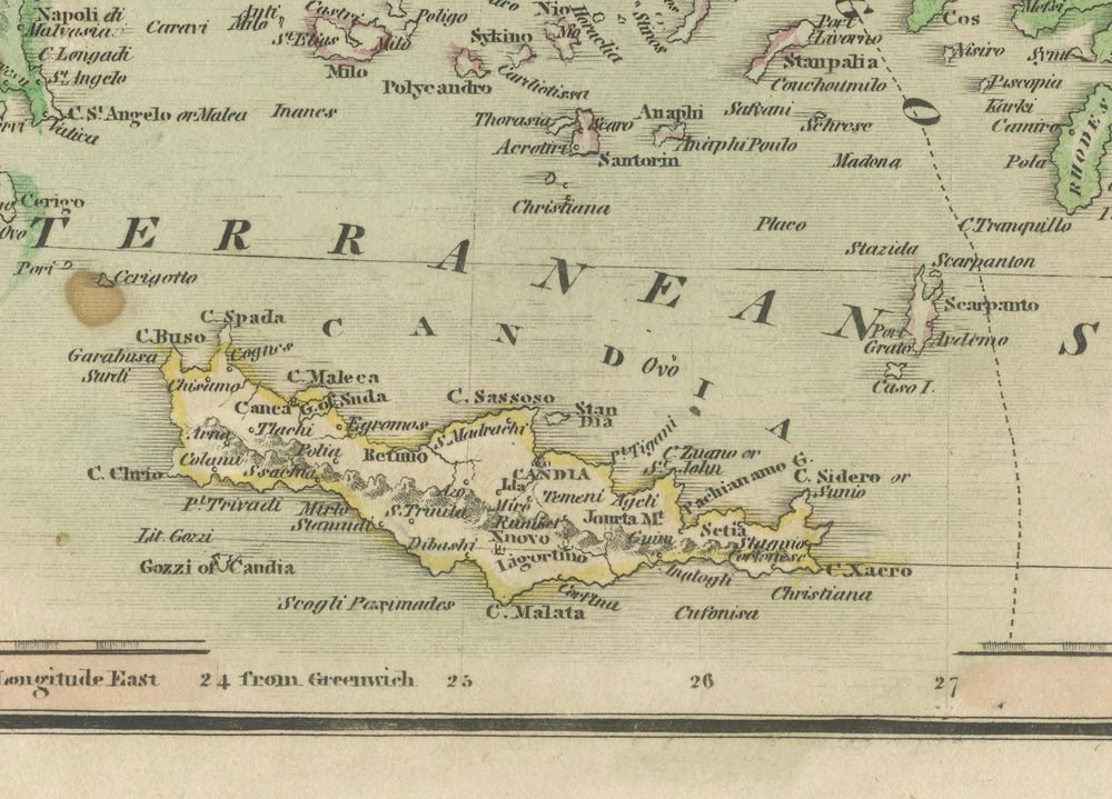Map of Turkish Dominions in Europe, 1813 for sale at Pamono
